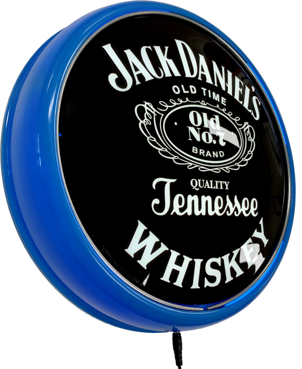 Jack Daniels Whiskey LED Bar Lighting Wall Sign Light Button Light Blue