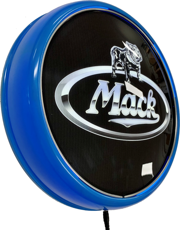 Mack Truck Semi Trailer LED Bar Lighting Wall Sign Light Button Light Blue