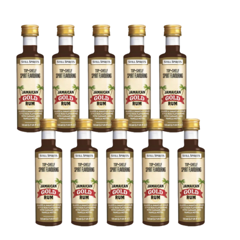 Still Spirits Top Shelf Jamaican Gold Rum Essence 10 PK Home Brew Distilling